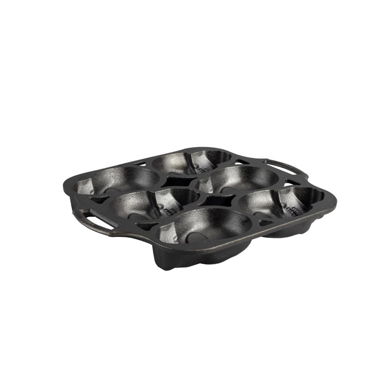 Lodge Cast Iron Skull Mini Cake Pan, 6 Cakelets | Wayfair