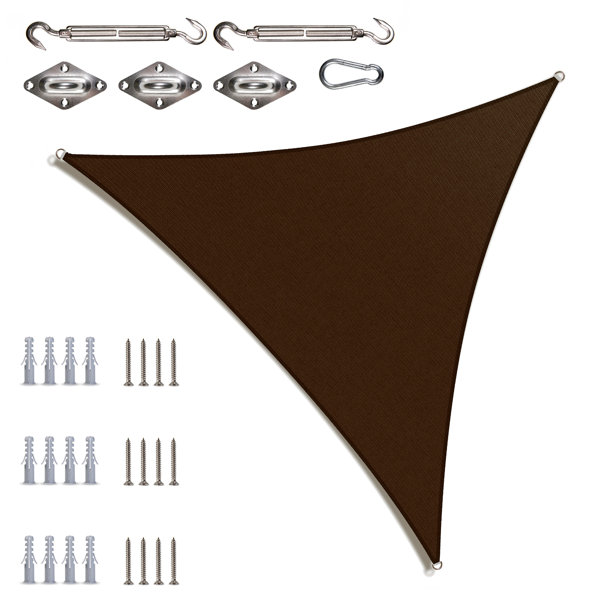 Royal Shade 32' X 32'X 32' Triangle Shade Sail With Hardware Pack ...