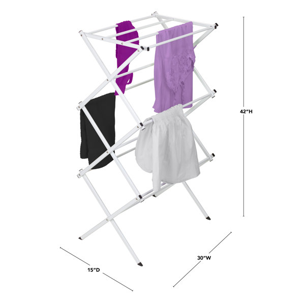 Rebrilliant Compact Free-Standing Drying Rack & Reviews | Wayfair