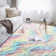 Everly Quinn Radyn Abstract Shag Rainbow Area Rug & Reviews | Wayfair