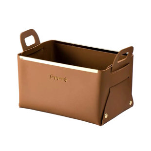 Boxes & Bins Leather & Faux Leather Storage Containers You'll Love in ...