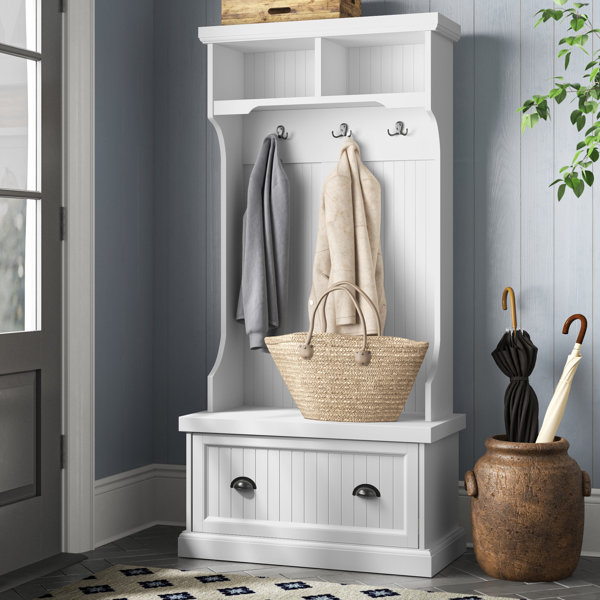 Antique-white-hall-tree | Wayfair