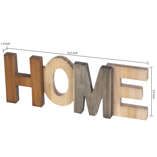 Ophelia & Co. Mctaggart Standing Home Letter Block & Reviews | Wayfair