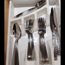 David Shaw Silverware 20 Piece 18/10 Stainless Steel Flatware Set ...