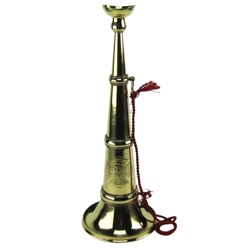 Winston Porter Kinmundy Solid Brass Fireman Speaking Trumpet ...