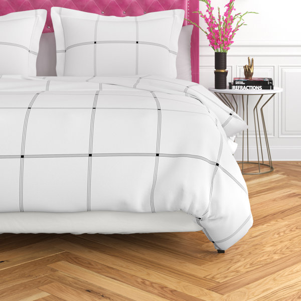 Grid-comforter-twin | Wayfair