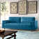 George Oliver Elsner 88" Velvet Square Arm Sofa & Reviews | Wayfair