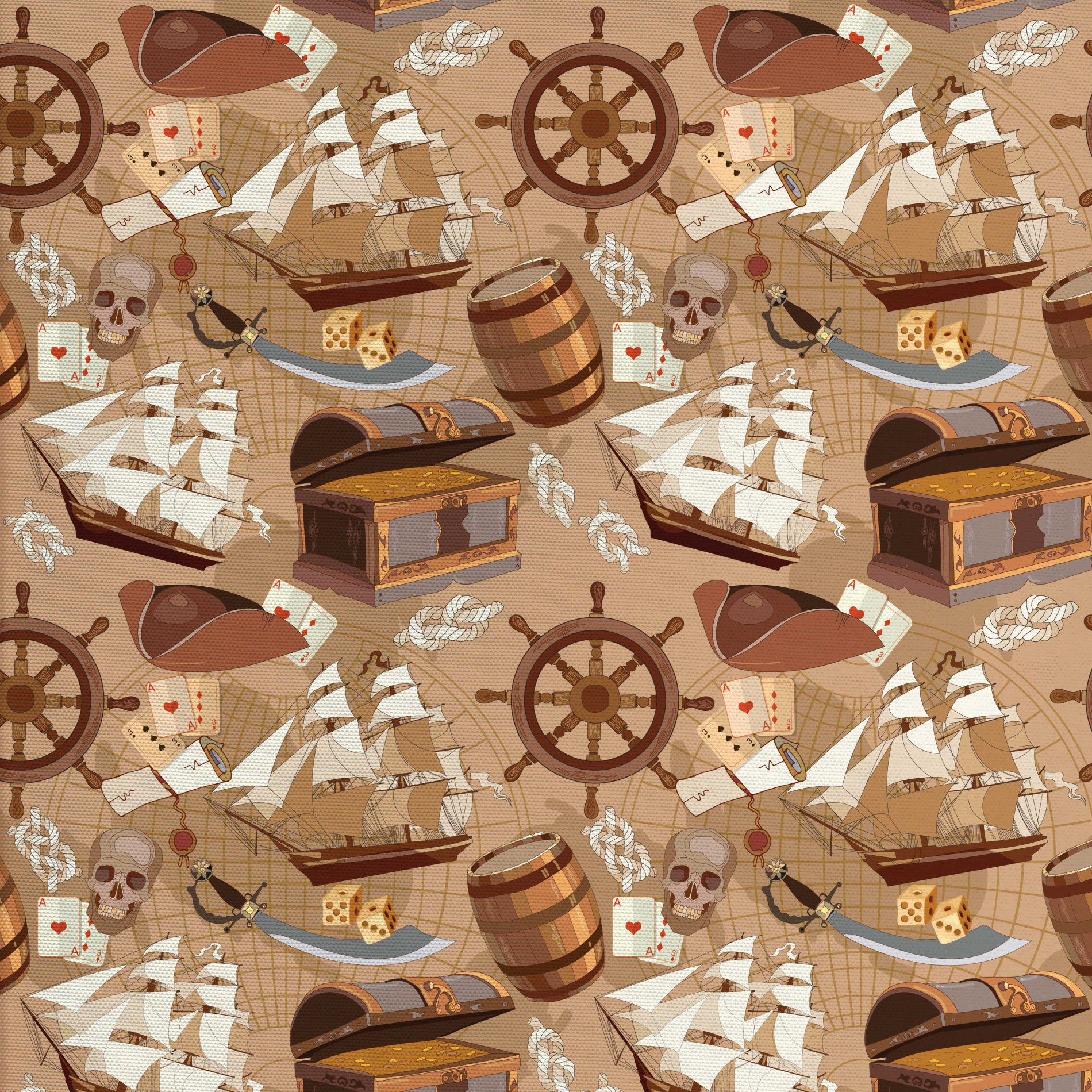 East Urban Home Pirates Fabric | Wayfair