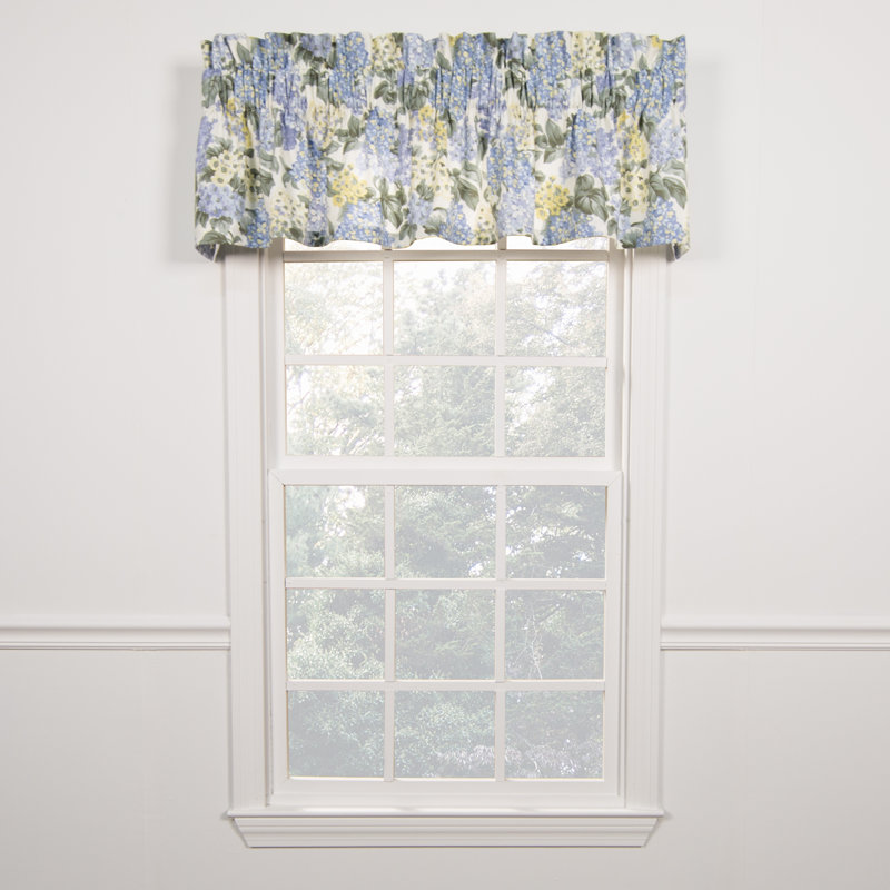 One Allium Way® Levant Hydrangea 70" Window Valance | Wayfair