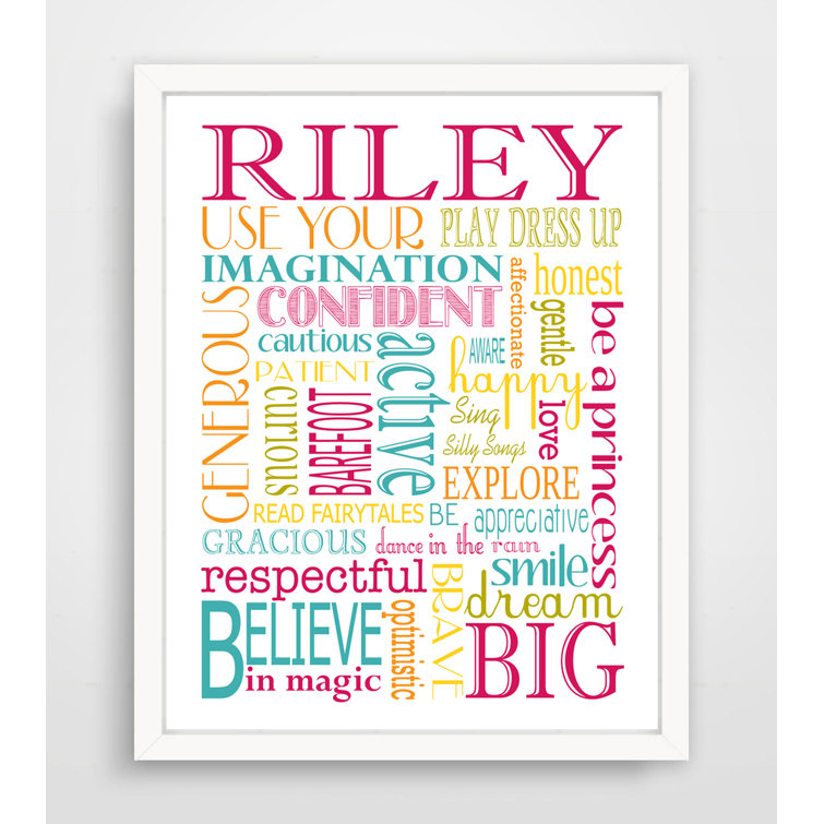 Finny and Zook Princess Playroom Rules Paper Print & Reviews | Wayfair