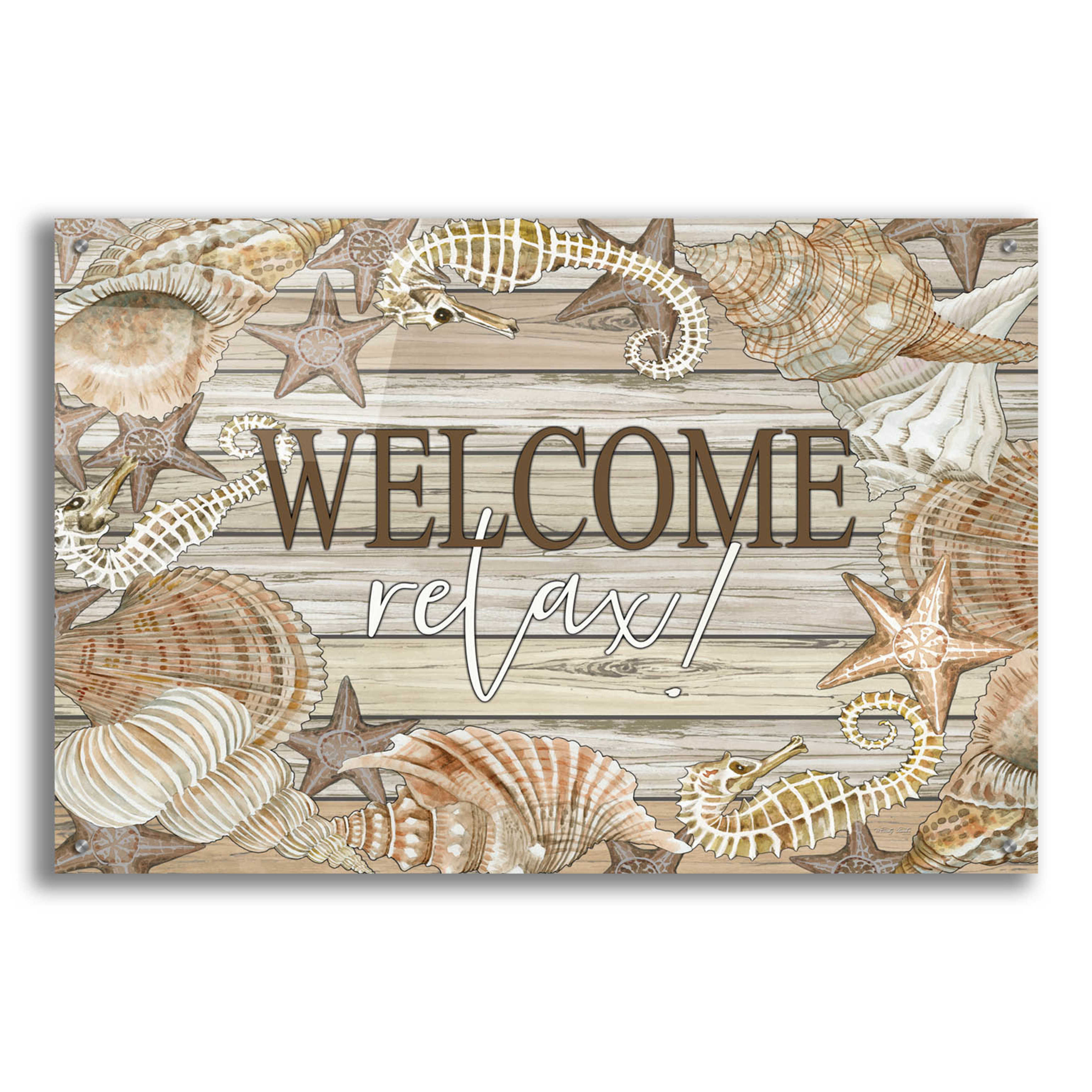 Trinx Beach Welcome And Relax by - Graphic Art on | Wayfair