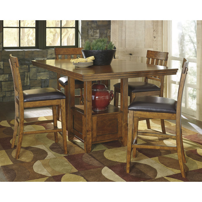 Signature Design by Ashley Counter Height Extendable Dining Set ...