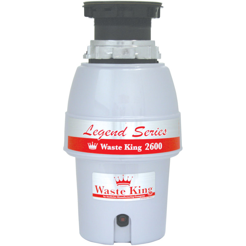Waste King Legend Series EZ-Mount 1/2 HP Continuous Feed Garbage ...