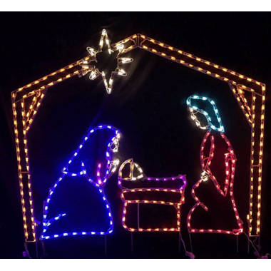 Brite Ideas Nativity Scene LED Lighted Display & Reviews | Wayfair
