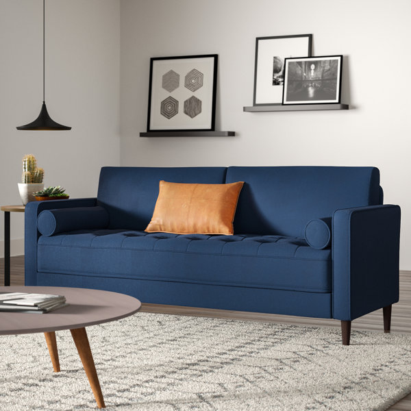 Navy-blue-tufted-sofa | Wayfair