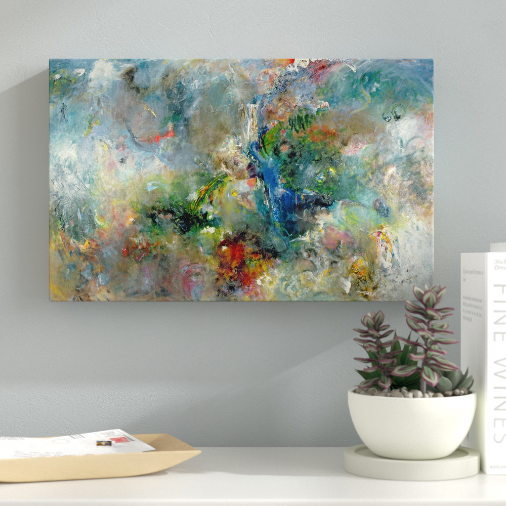 Ebern Designs Valley Of The Waterfalls by Jane Deakin - Wrapped Canvas ...