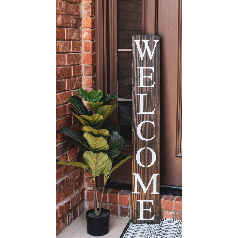 Gracie Oaks Coalinga Rustic Welcome Sign & Reviews | Wayfair