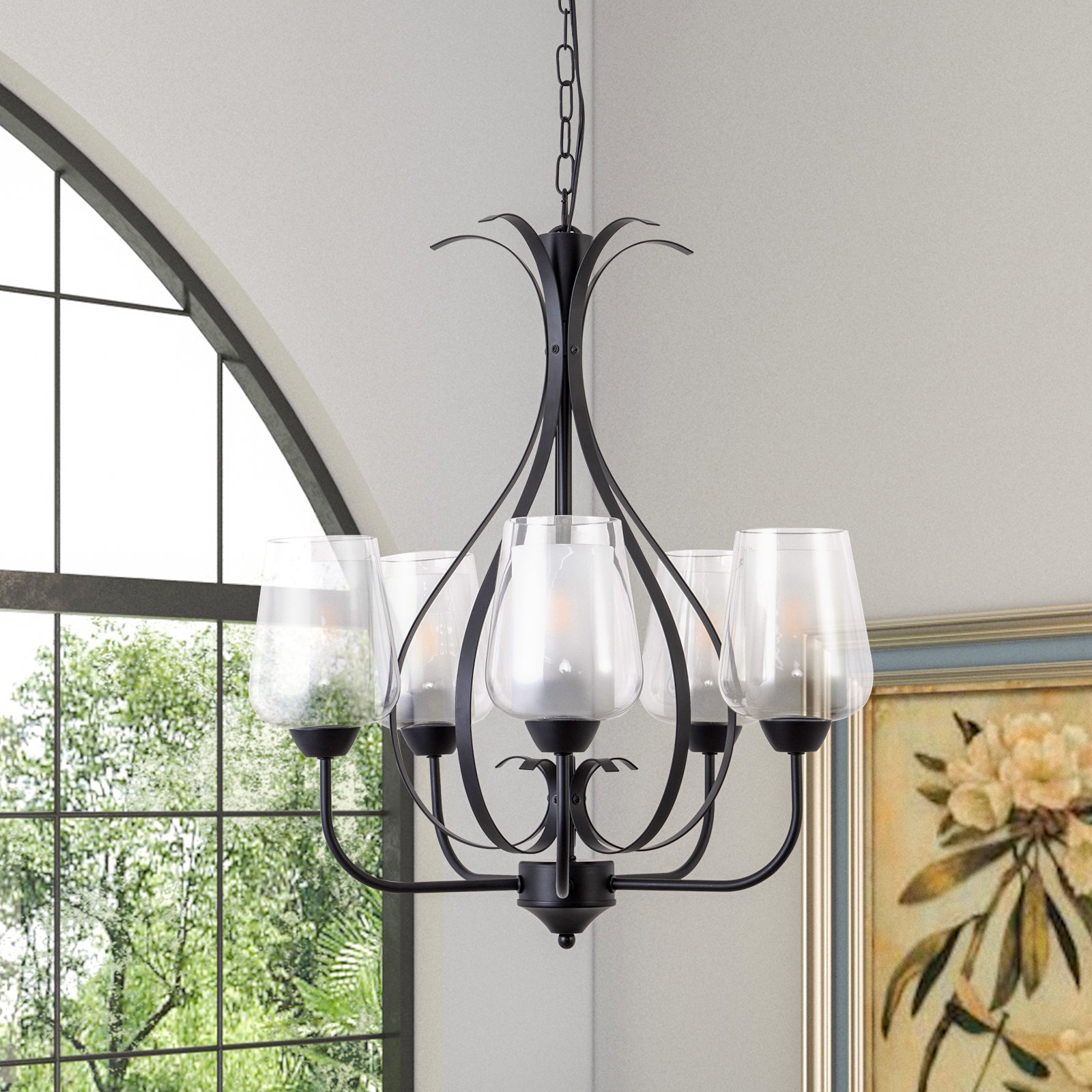Maxax 5 - Light Dimmable Classic / Traditional Chandelier | Wayfair