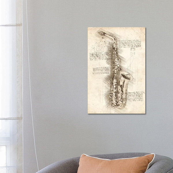 Williston Forge Saxophone by - Wrapped Canvas Art Prints | Wayfair.co.uk