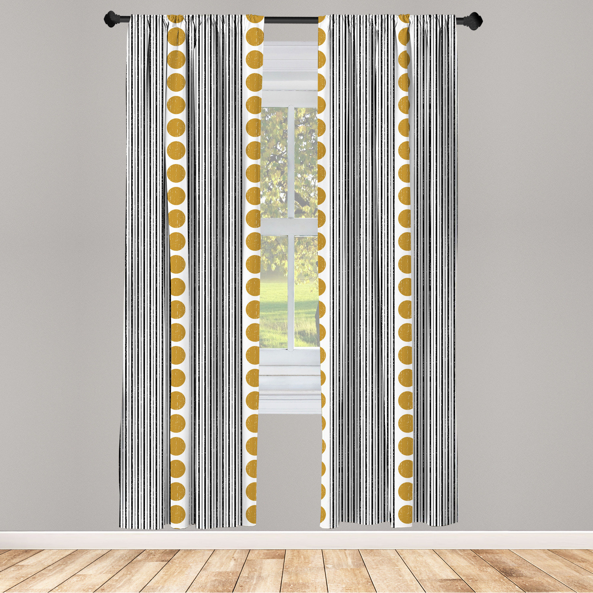 East Urban Home Microfiber Semi-Sheer Curtain Pair & Reviews | Wayfair