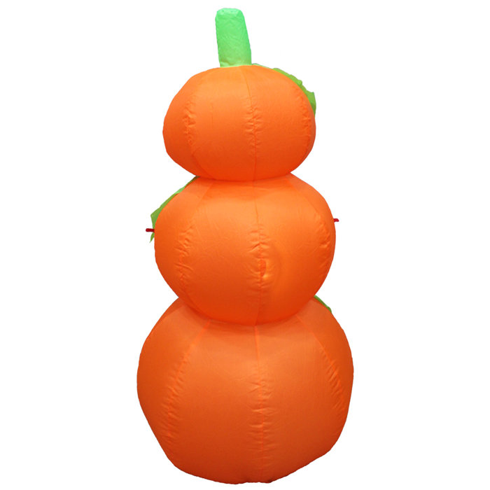The Holiday Aisle® Outdoor Halloween Pumpkin Stack Inflatable & Reviews ...