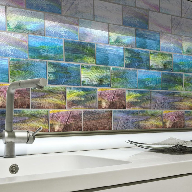 SkinnyTile 6" x 3" Glass Peel and Stick Subway Tile & Reviews | Wayfair