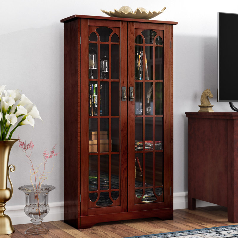 Astoria Grand Window Pane Media CabinetBlack & Reviews | Wayfair