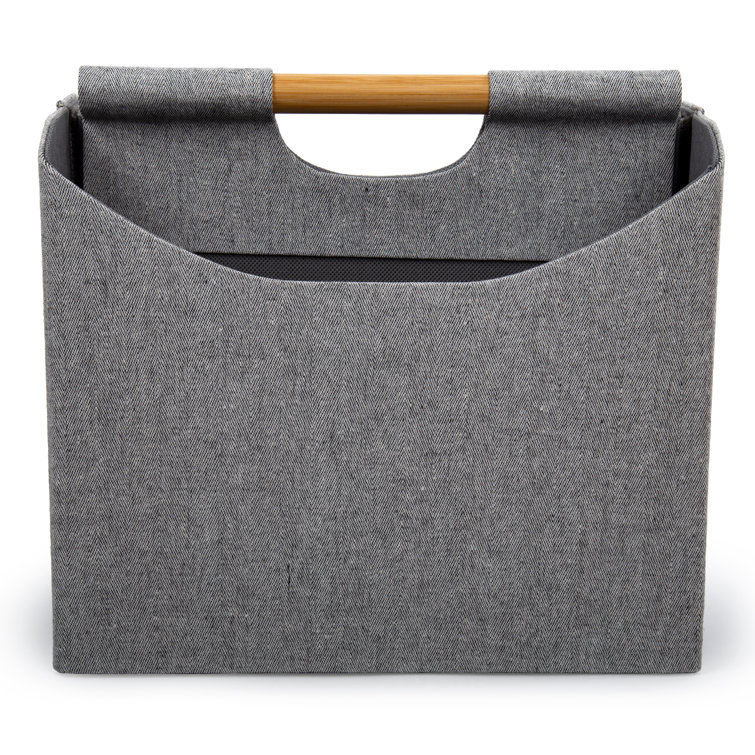 Rebrilliant Sleek Two-Compartment Magazine Fabric Bin & Reviews | Wayfair