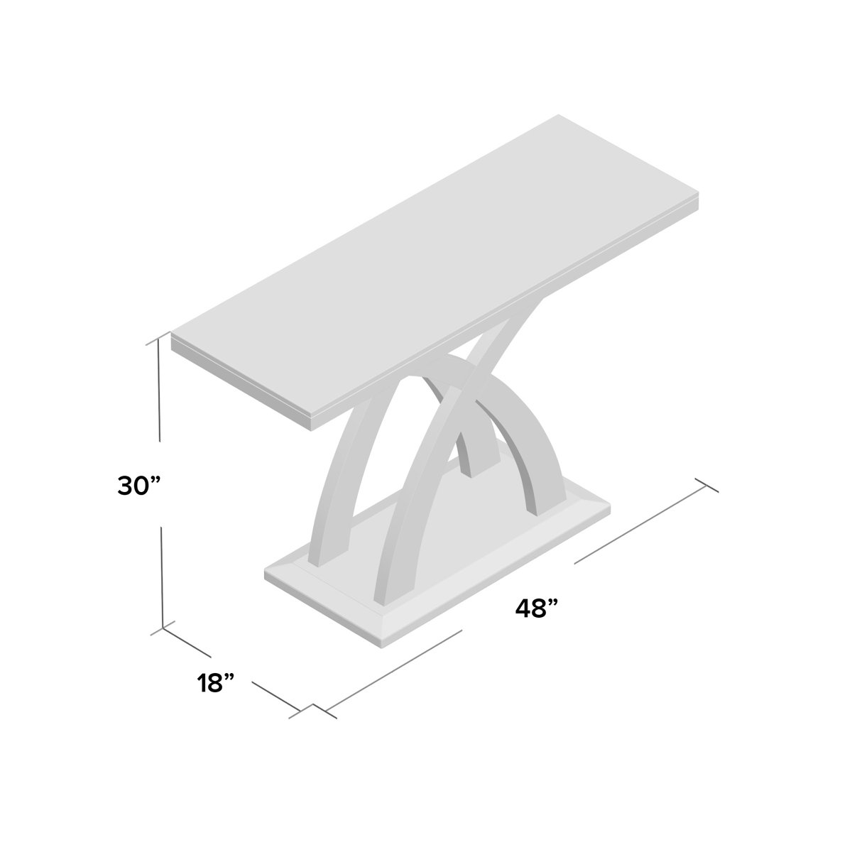 Andover Mills™ Almeta 48'' Console Table & Reviews | Wayfair