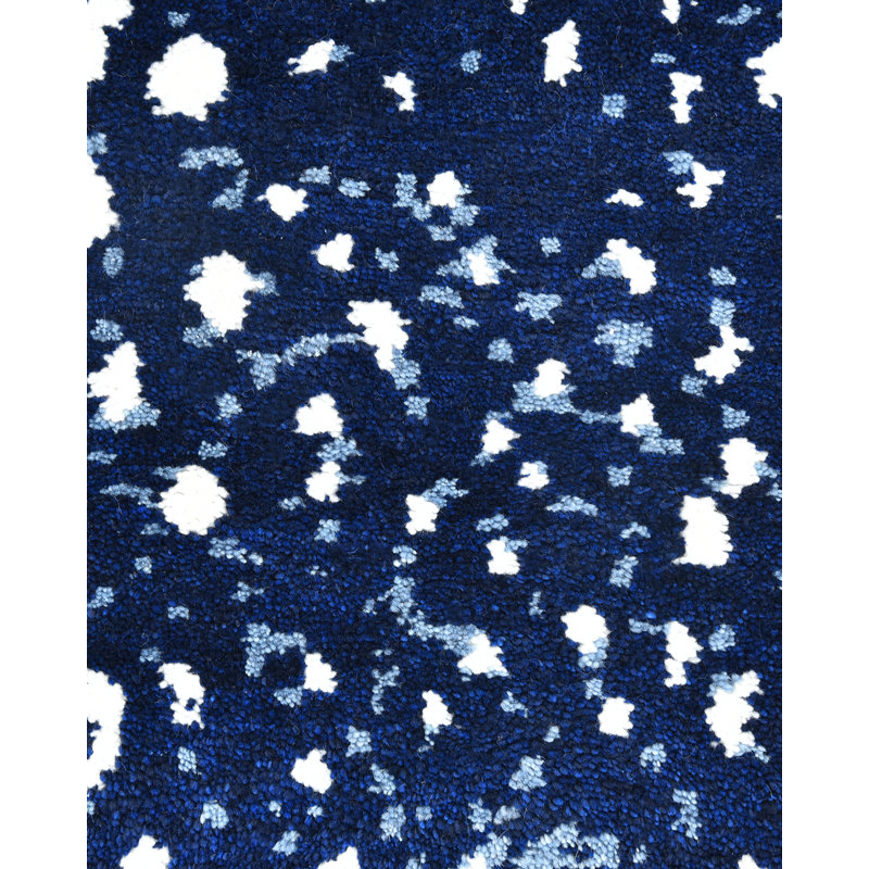 Solo Rugs Louis Hand-Knotted Animal Print Area Rug in Navy & Reviews ...