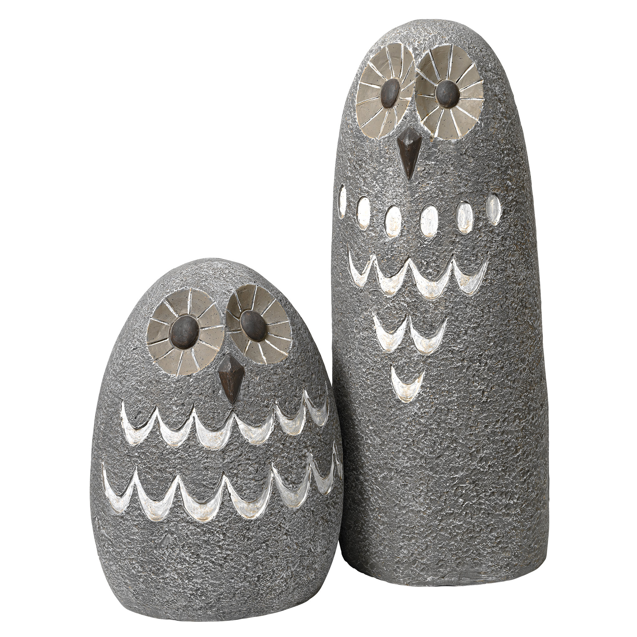 Design Toscano 2 Piece Ogling Outdoor Owl Garden Statue Set & Reviews ...