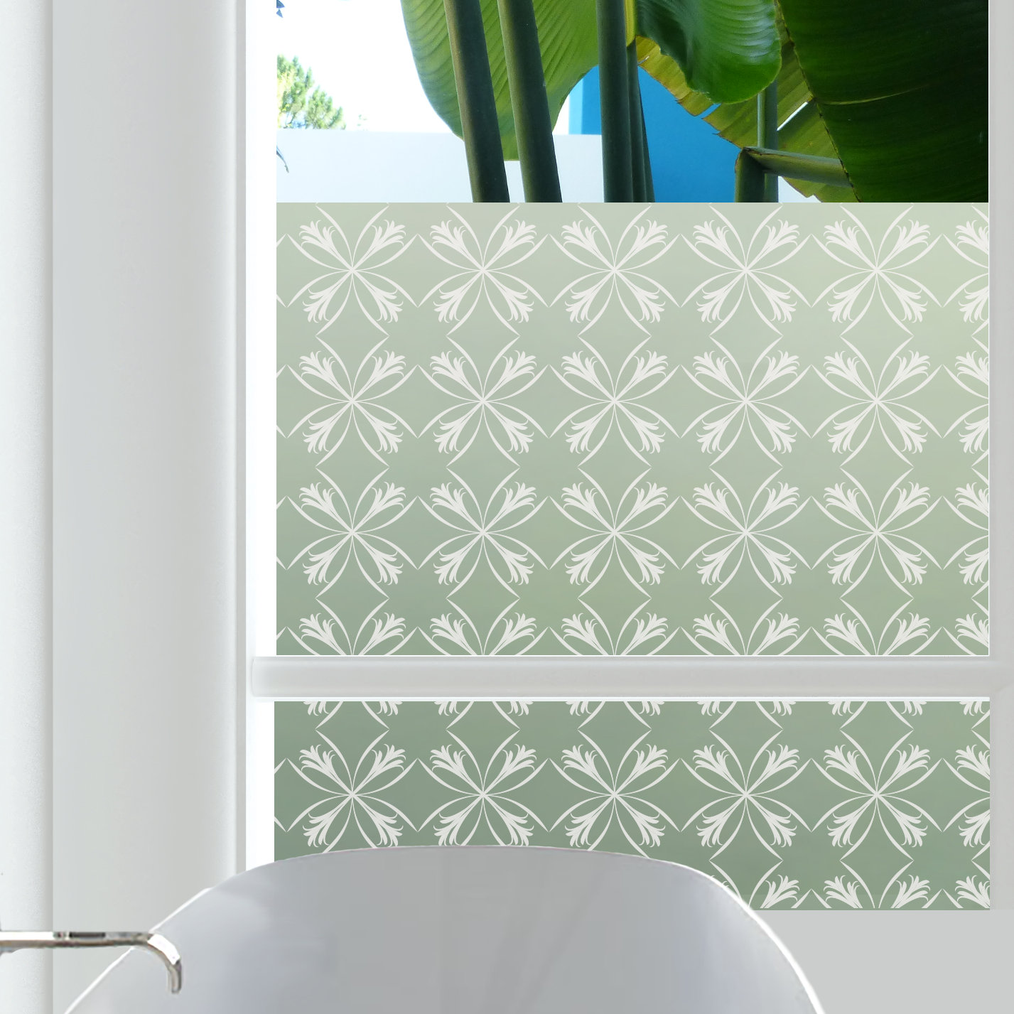 Winston Porter Deco Lillies Privacy Window Decal | Wayfair