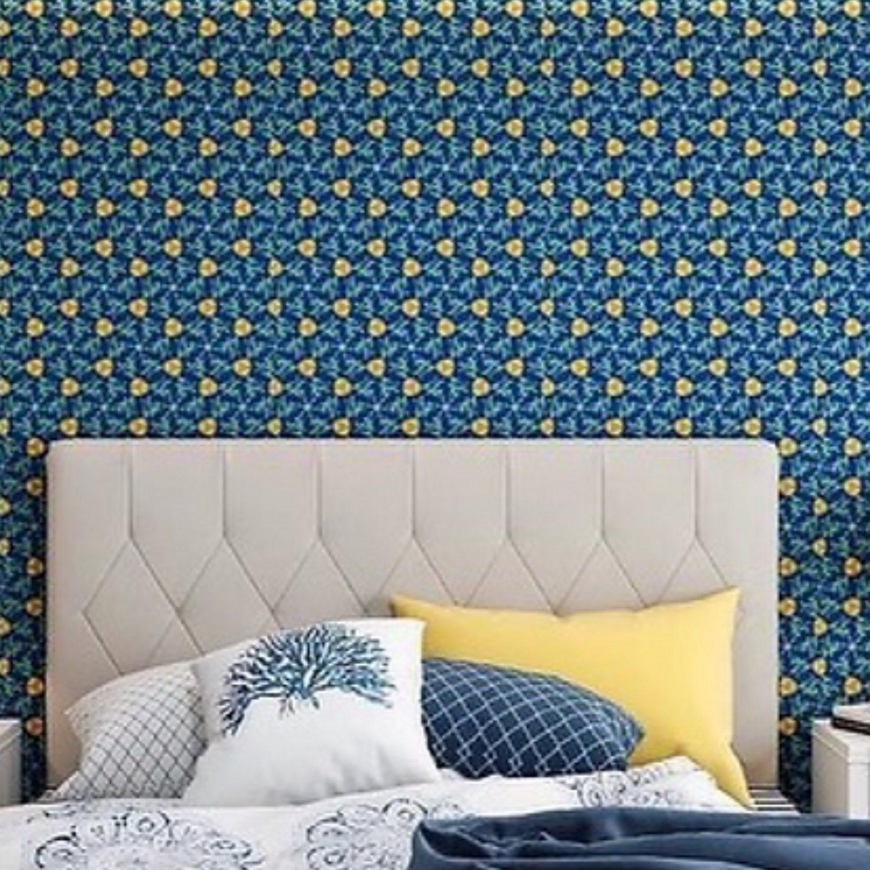 Stanton Gray Freda Damask Metallic Wallpaper Roll | Perigold