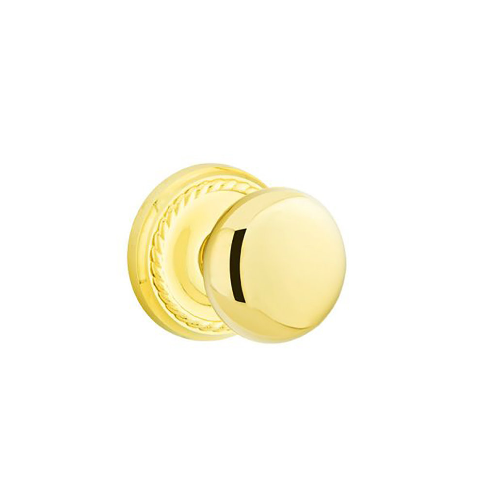 Emtek Providence Keyed (Entry) Door Knob with Rosette | Wayfair