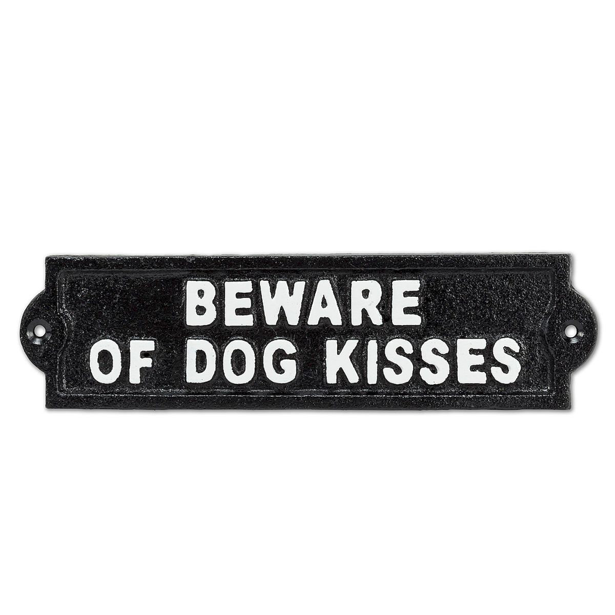 Red Barrel Studio® Dekeyzer Beware of Dog Kisses Sign | Wayfair