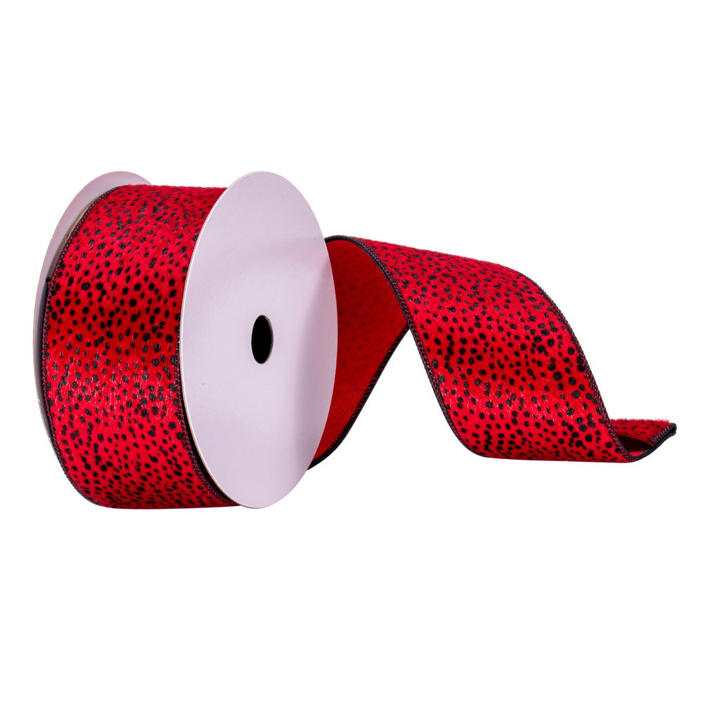 The Holiday Aisle® Cheetah Ribbon | Wayfair