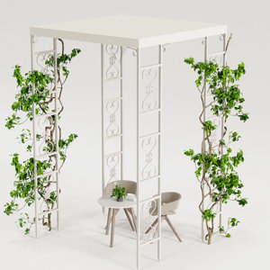 LUVODI Metal Square Wedding Canopy Tent Backdrop Arbor Outdoor With ...