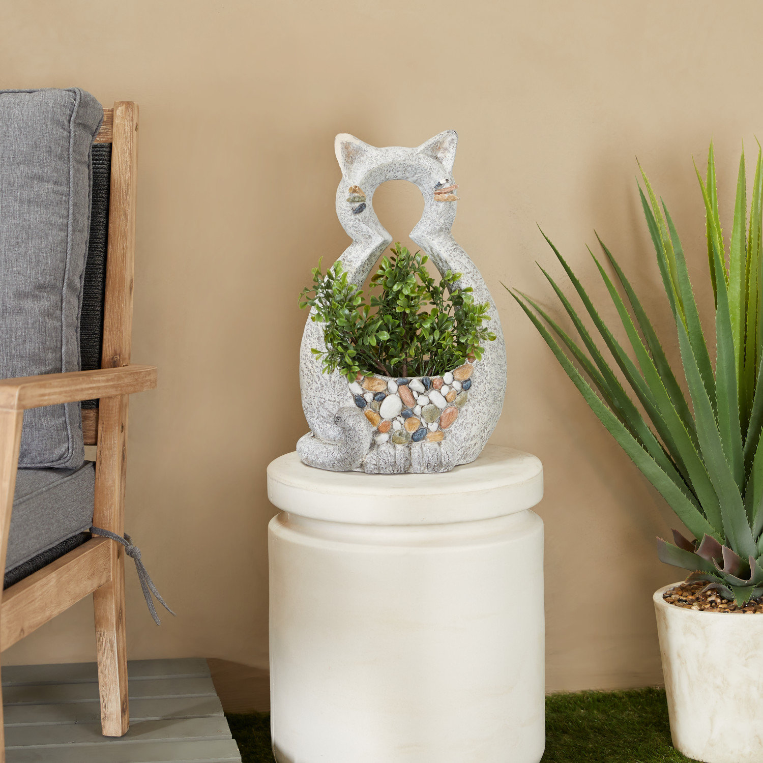 Red Barrel Studio® Fiberglass Statue Planter | Wayfair