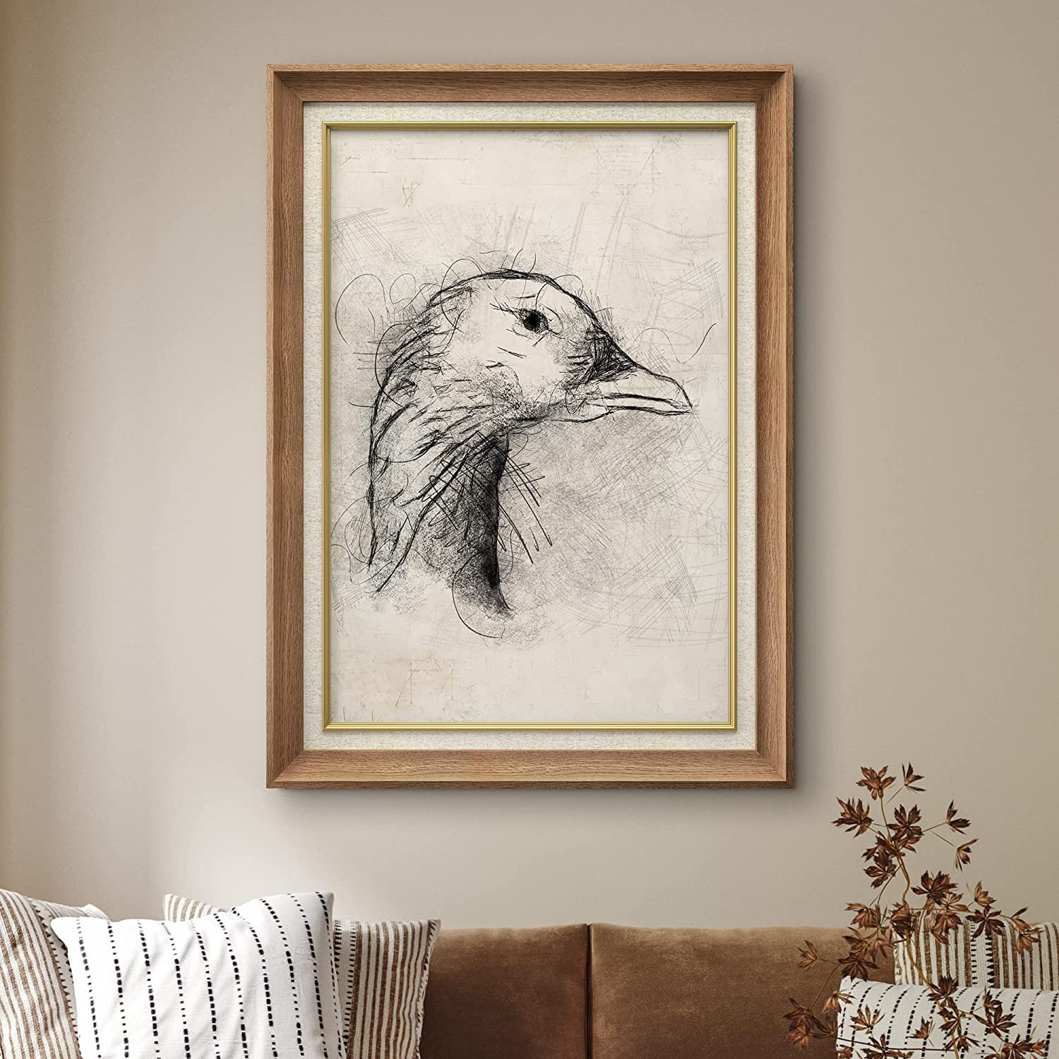 SIGNLEADER Goose - Picture Frame Painting on Canvas | Wayfair