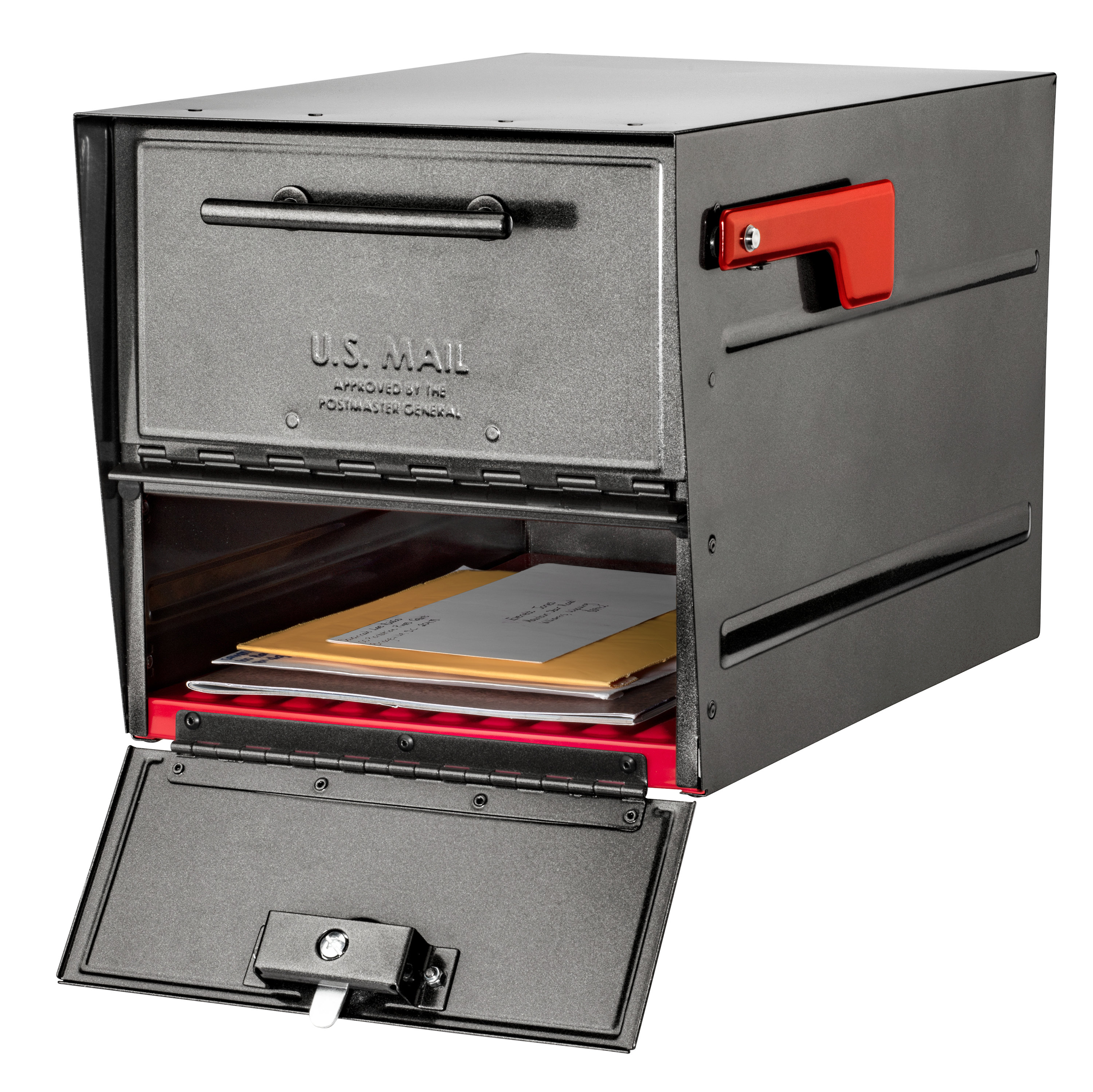 Architectural Mailboxes Oasis Eclipse Locking Post Mounted Mailbox ...