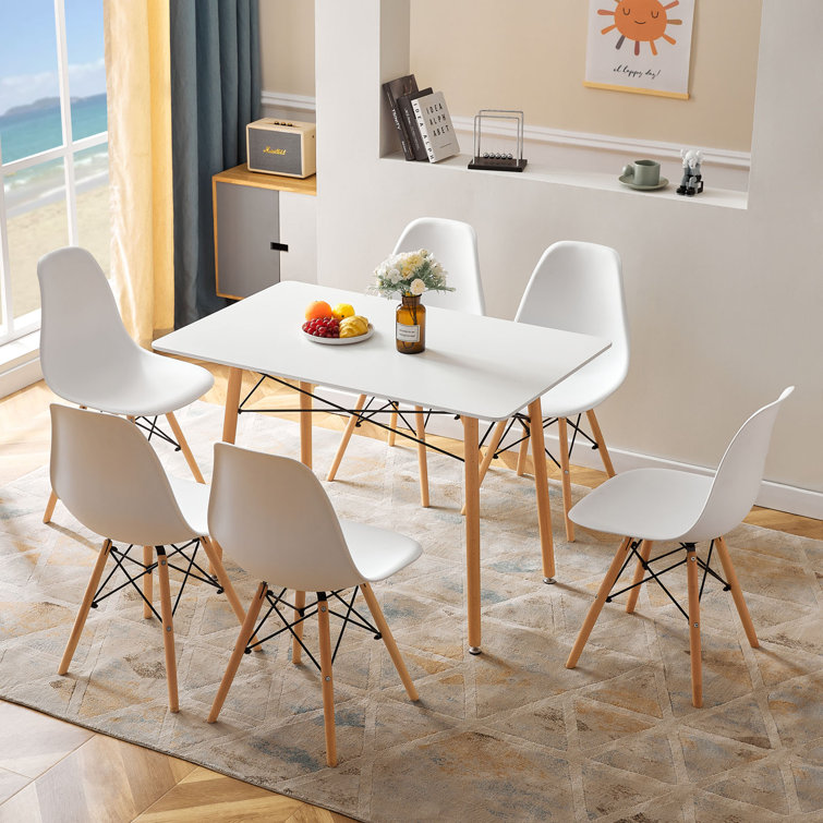 George Oliver Dollicia 6 - Person Dining Set & Reviews | Wayfair