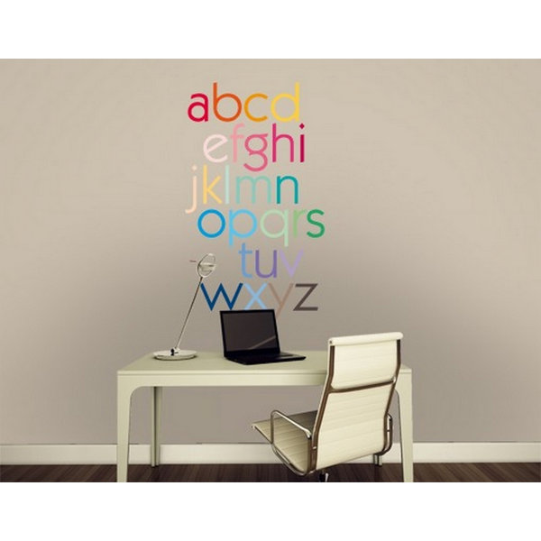 East Urban Home Rainbow Alphabet Wall Decal | Wayfair.co.uk