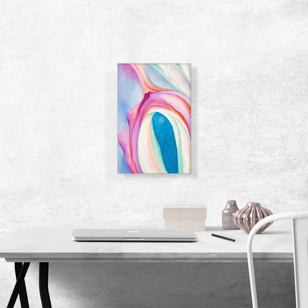 ARTCANVAS Music, Pink and Blue No. 2 1918 by Georgia O-Keeffe - Wrapped ...
