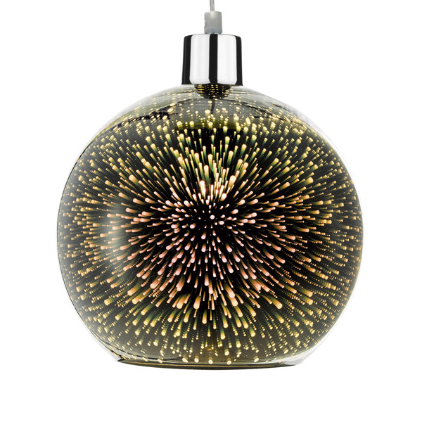 Brayden Studio 22Cm H Glass Sphere Pendant Shade ( Screw On ) in Green ...