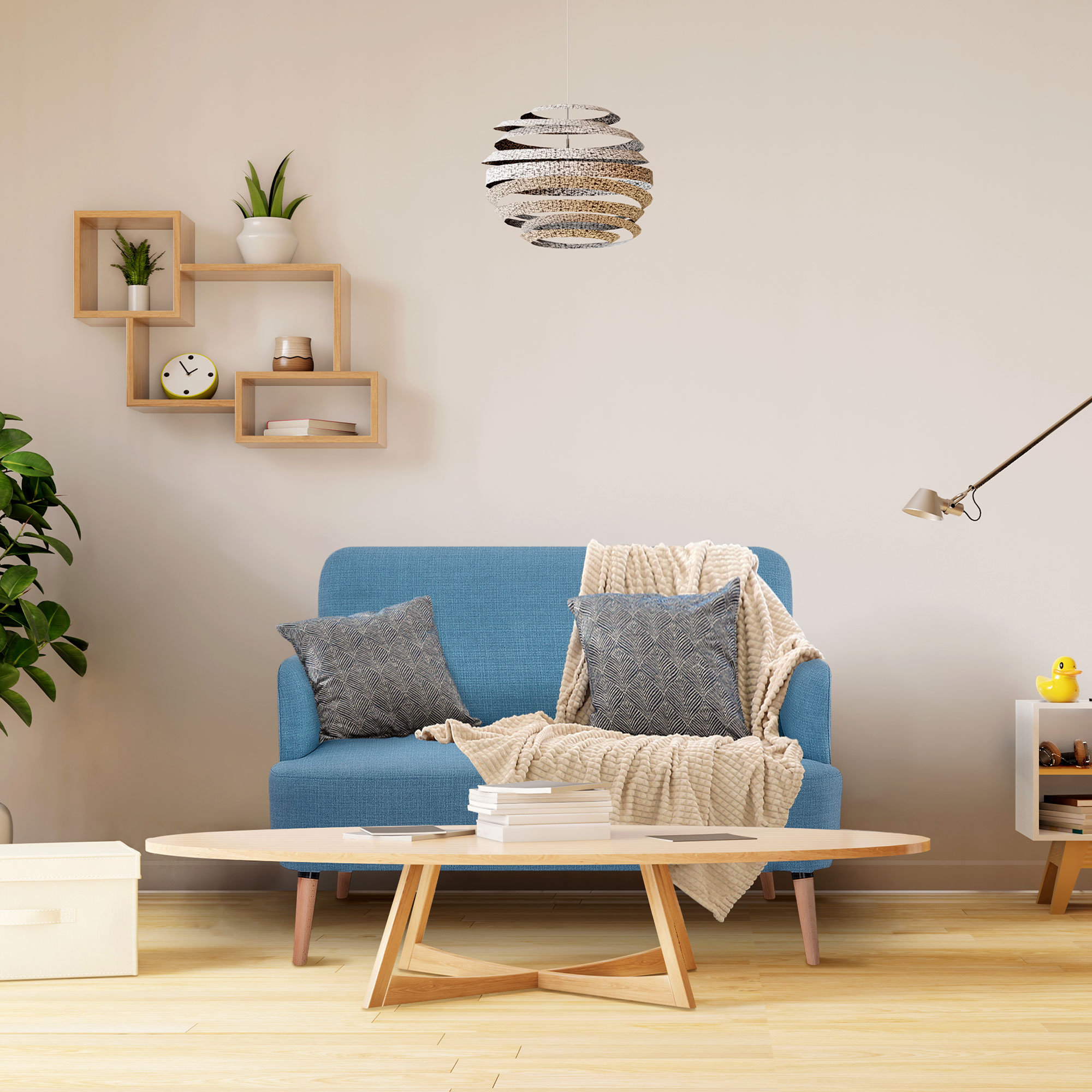 HomCom 33.5" Square Arm Sofa | Wayfair