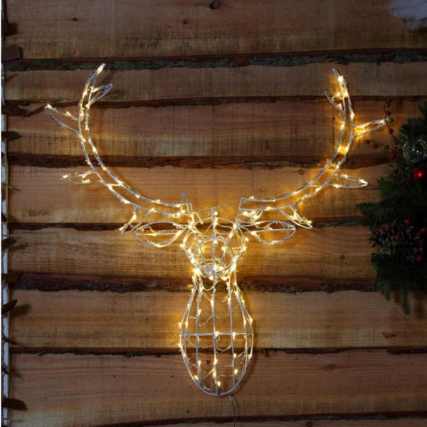 The Seasonal Aisle Stag Head Lighted Display & Reviews | Wayfair.co.uk
