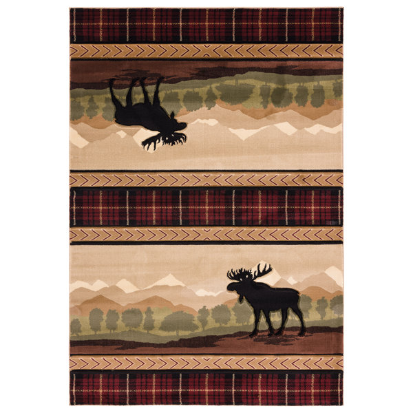 Loon Peak® Cottage Rose Hill Beige Area Rug | Wayfair