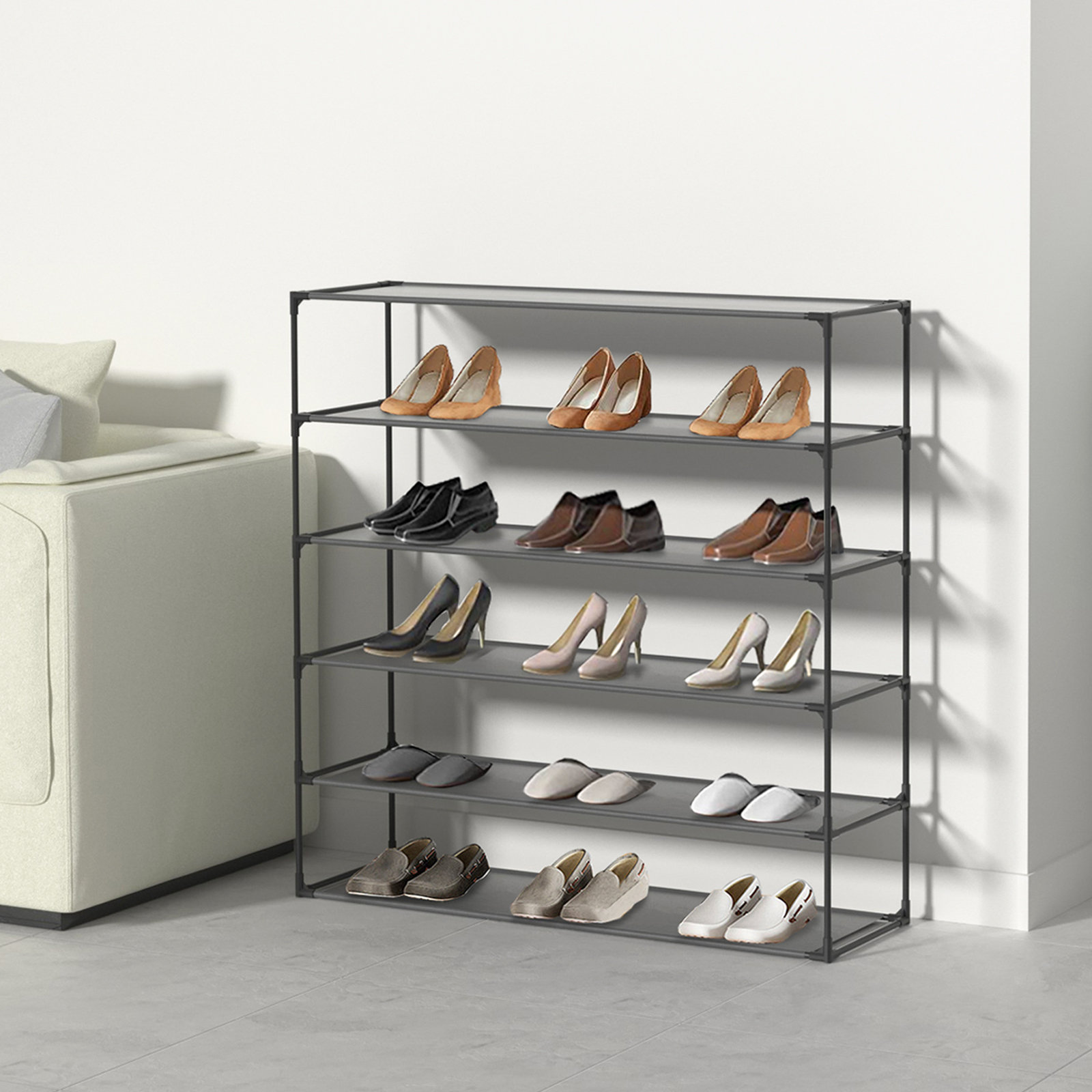 Rebrilliant 30 Pair Shoe Rack & Reviews | Wayfair