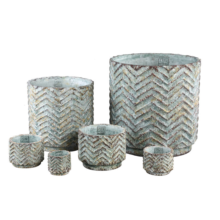 PTMD Collection Baby Blue Cement Pot | Wayfair.co.uk