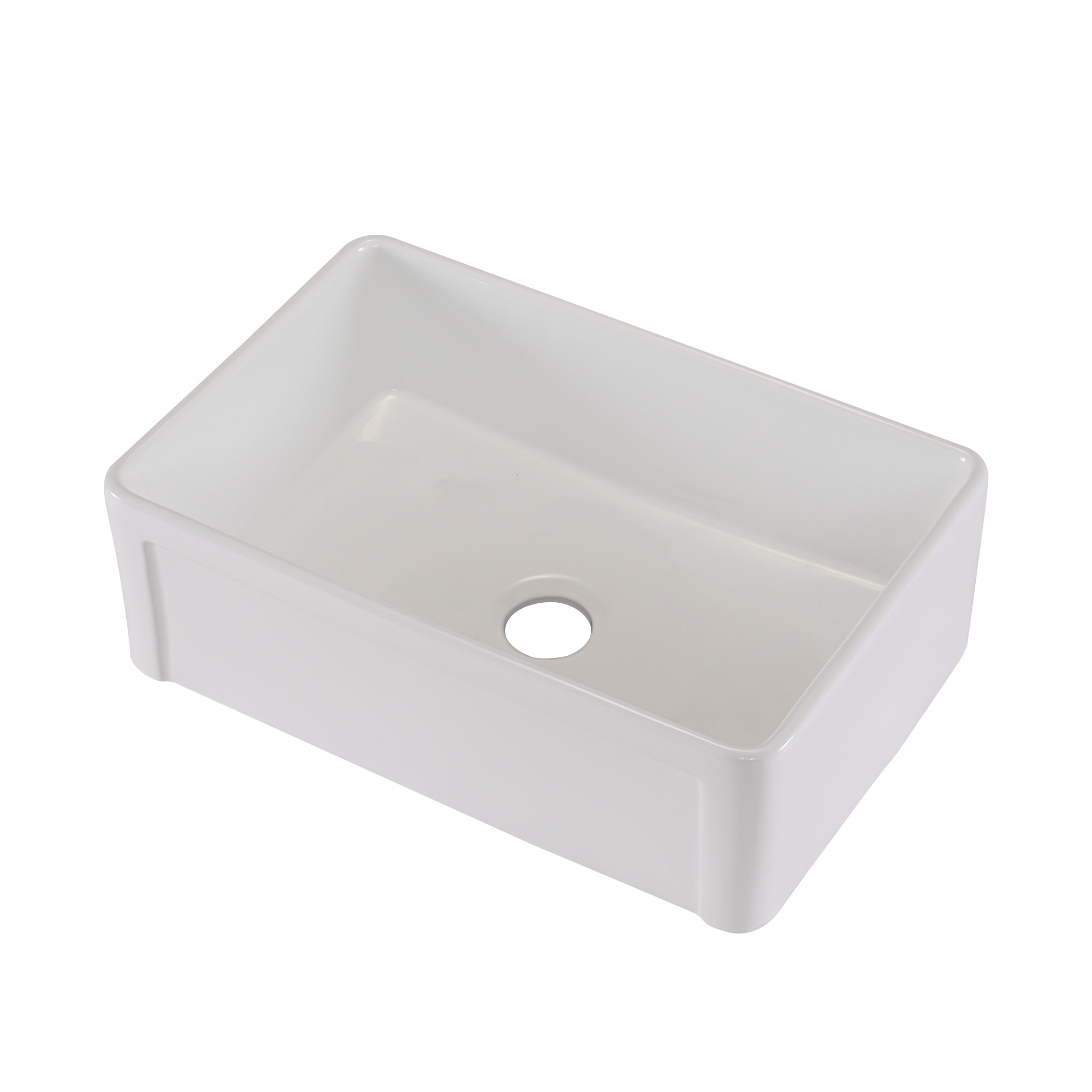 SMARTLET 20'' W Single Bowl Ceramic Farmhouse Kitchen Sink 0 | Wayfair